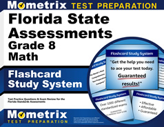 Florida State Assessments Grade 8 Mathematics Flashcards [with Florida ...